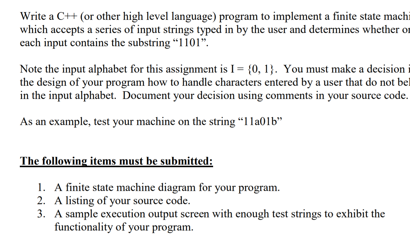 Solved a Write a C++ (or other high level language) program | Chegg.com