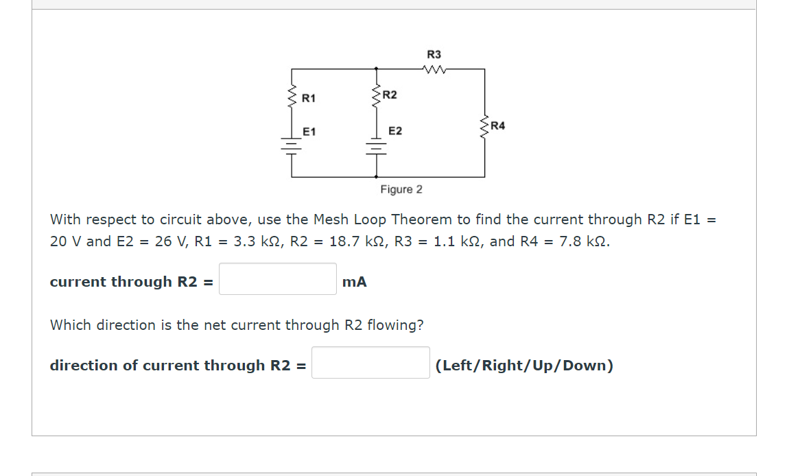 Solved R3 W R1 > R2 R4 E1 E2 두 Figure 2 With respect to | Chegg.com