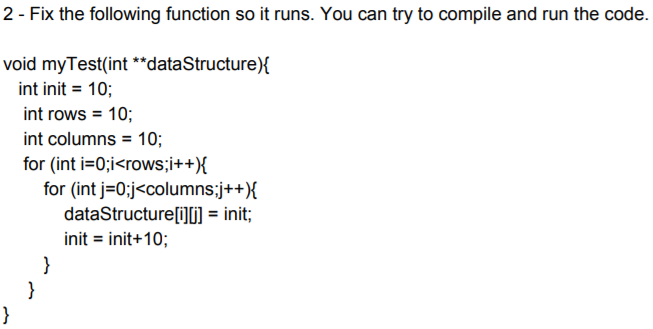 Solved 2 - Fix the following function so it runs. You can | Chegg.com