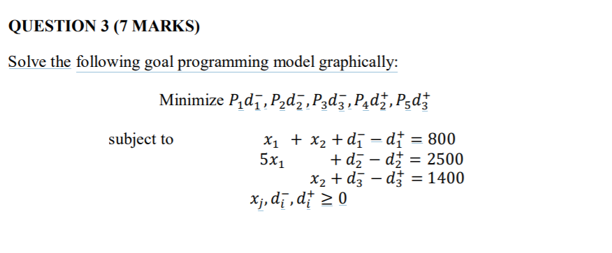 QUESTION 3 (7 MARKS) Solve the following goal | Chegg.com