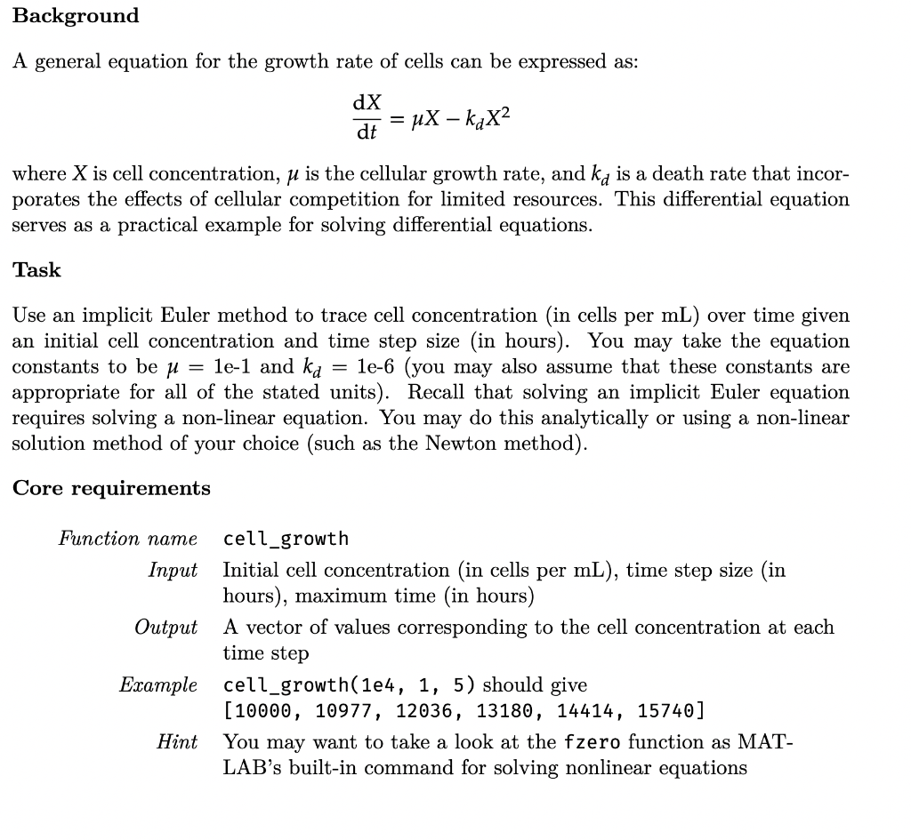 Background A general equation for the growth rate of | Chegg.com
