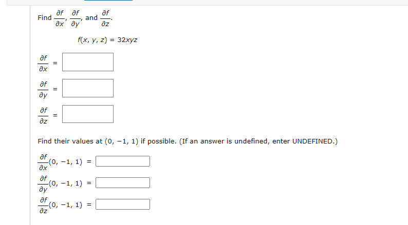Solved Find delfdelx,delfdely, ﻿and | Chegg.com