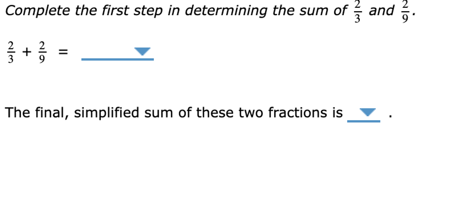 Solved Complete the first step in determining the sum of 23 | Chegg.com