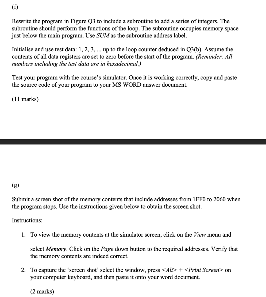 Solved This question is based on the EASY68K simulated | Chegg.com