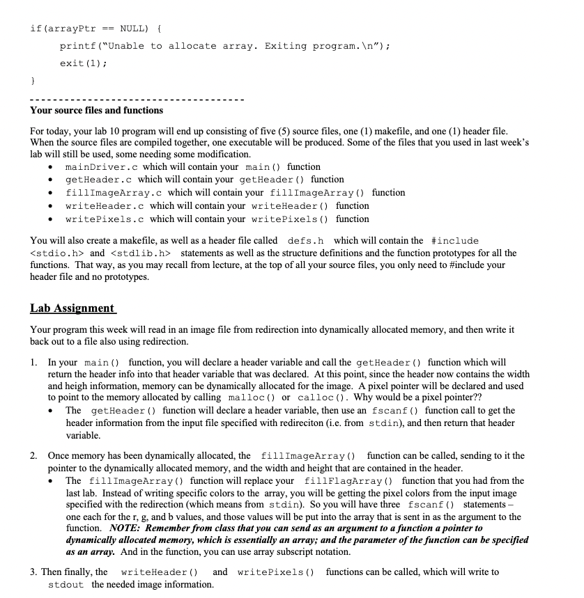 Overvew This week, lab is split into two parts, both | Chegg.com
