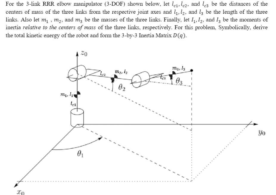 dynamic modeling (lagrange method) question. Derive | Chegg.com