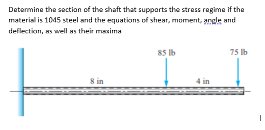 Solved Determine the section of the shaft that supports the | Chegg.com