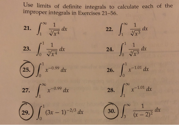 Solved Use limits of definite integrals to calculate each of | Chegg.com