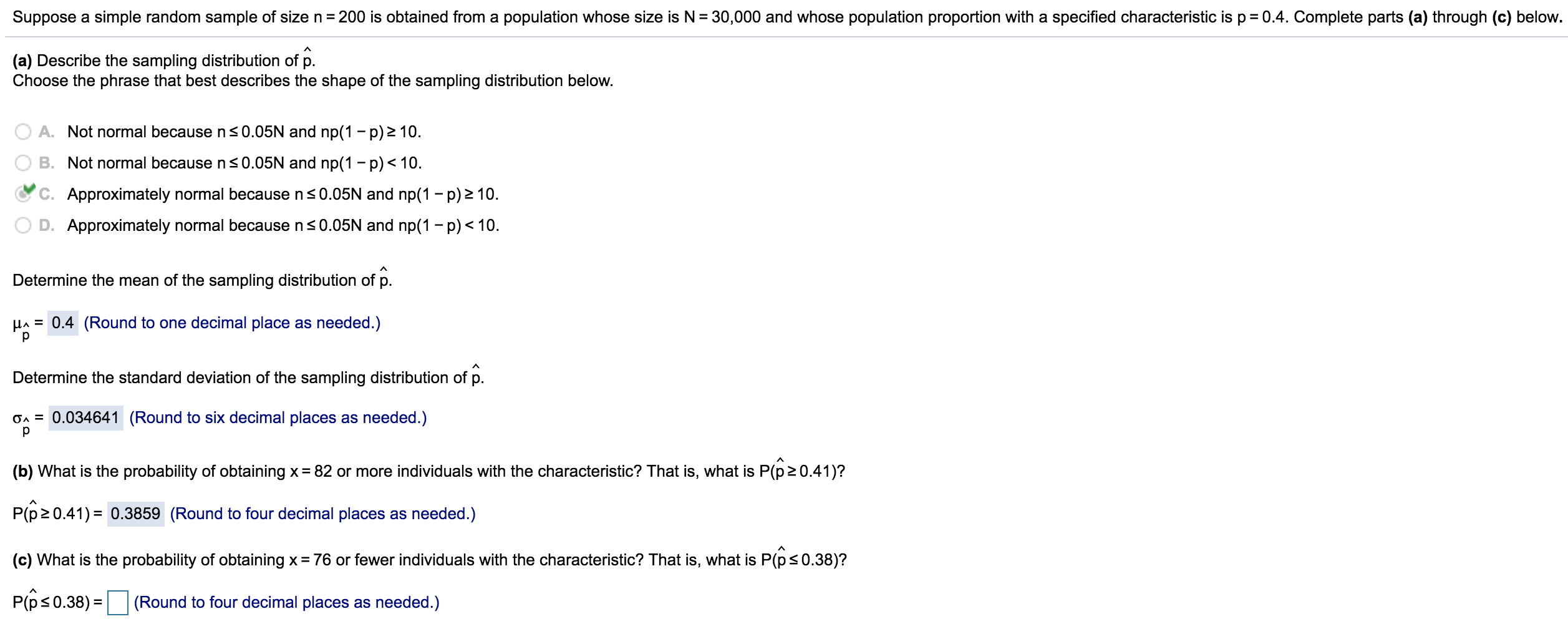 Solved Suppose a simple random sample of size n=200 is | Chegg.com