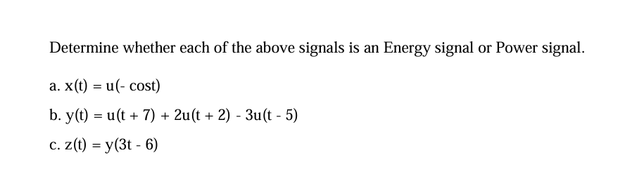 Solved The course title is ﻿Signals and Linear Systems. | Chegg.com