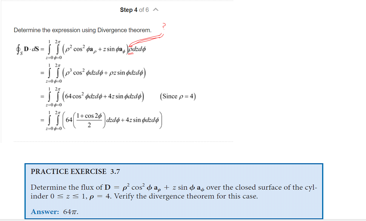 Solved Determine the expression using Divergence theorem. | Chegg.com
