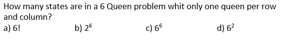 How many states are in a 6 Queen problem whit only | Chegg.com