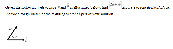 Solved 12a +55 Given the following unit vectors and as | Chegg.com