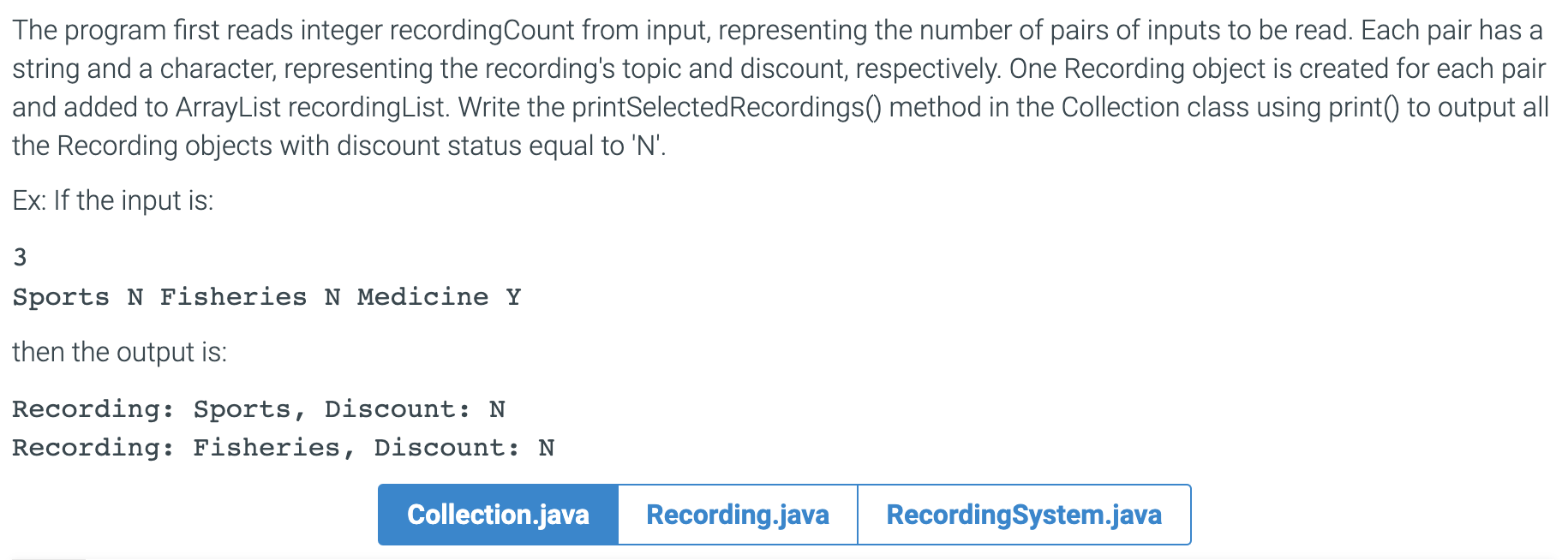 Solved RecordingSystem.javaimport java.util.Scanner;import | Chegg.com