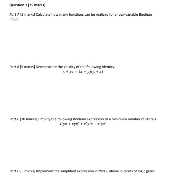 Part A [5 marks] Calculate how many functions can be | Chegg.com