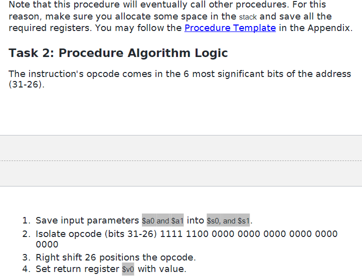 Task 2: Parse MIPS Instruction Your next task is to | Chegg.com