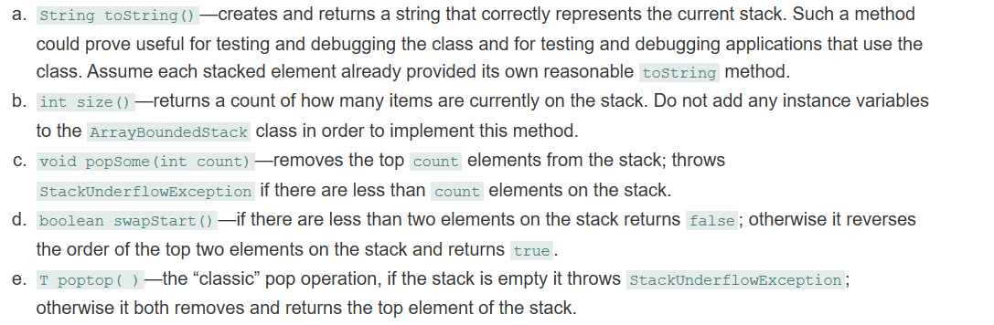 Solved Complete and submit StackInterface2.java | Chegg.com