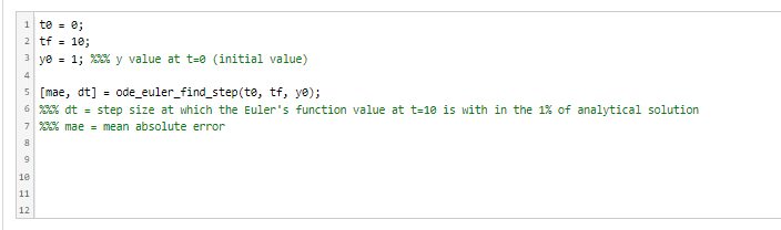 Solved Euler's method for solving Ordinary Differential | Chegg.com