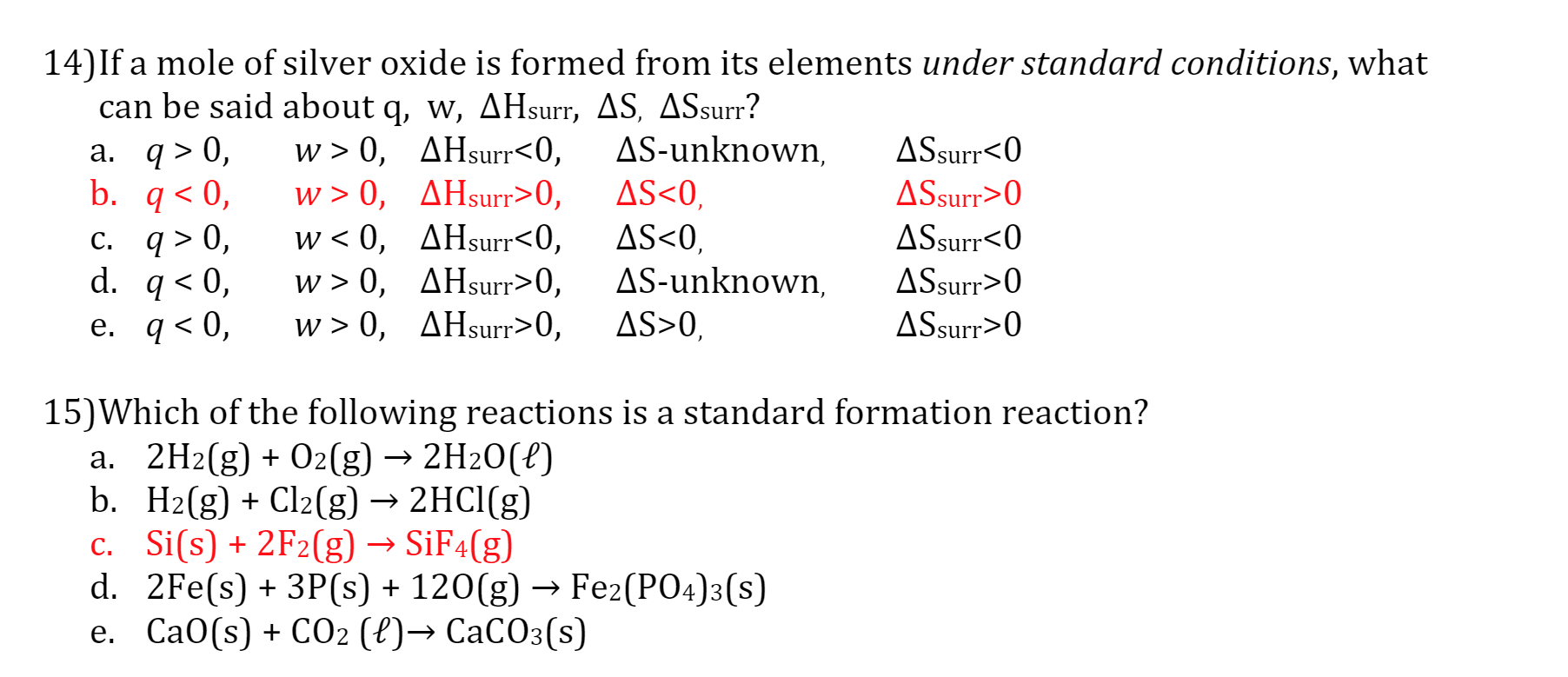 Solved 14) If a mole of silver oxide is formed from its | Chegg.com