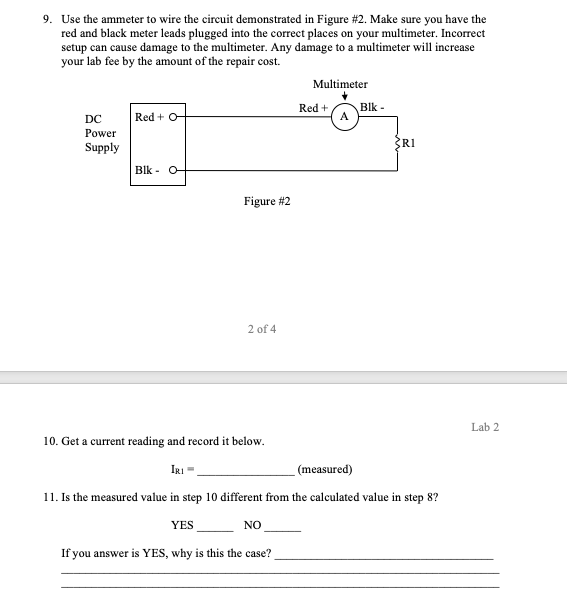 Solved 5. Set your DC power supply for a 2V output. 6. | Chegg.com
