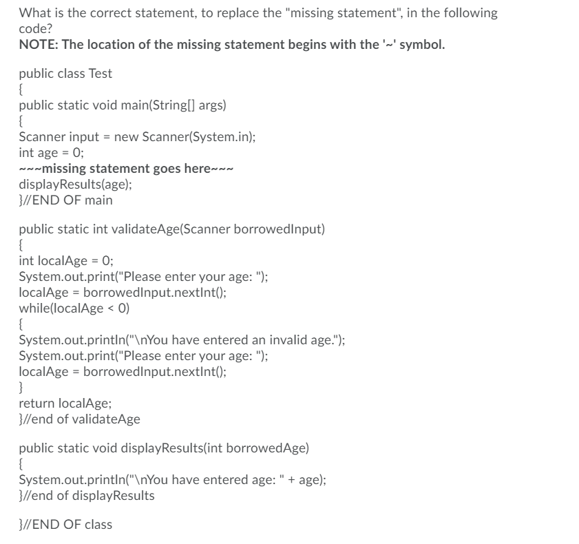 Solved What is the correct statement, to replace the | Chegg.com