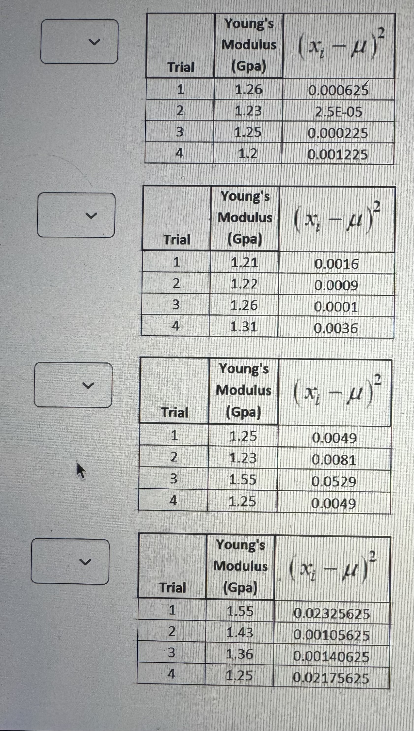 Solved \begin{tabular}{|c|c|c|} \hline Trial & | Chegg.com