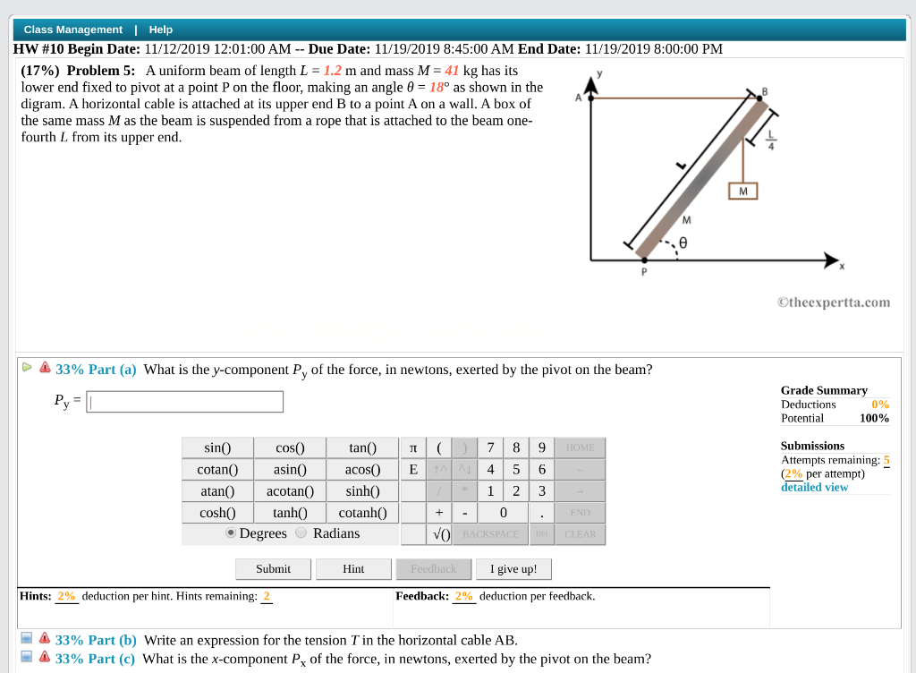 Solved Class Management | Help HW #10 Begin Date: 11/12/2019 | Chegg.com