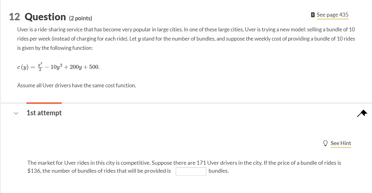 Solved 2 Question (2 points) Uver is a ride-sharing service | Chegg.com