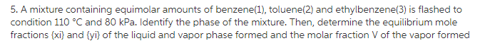Solved 5. A mixture containing equimolar amounts of | Chegg.com