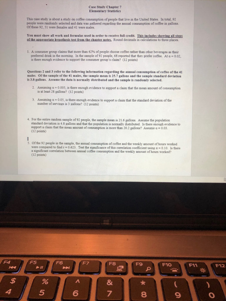 Solved Case Study Chapter 7 Elementary Statistics This case | Chegg.com
