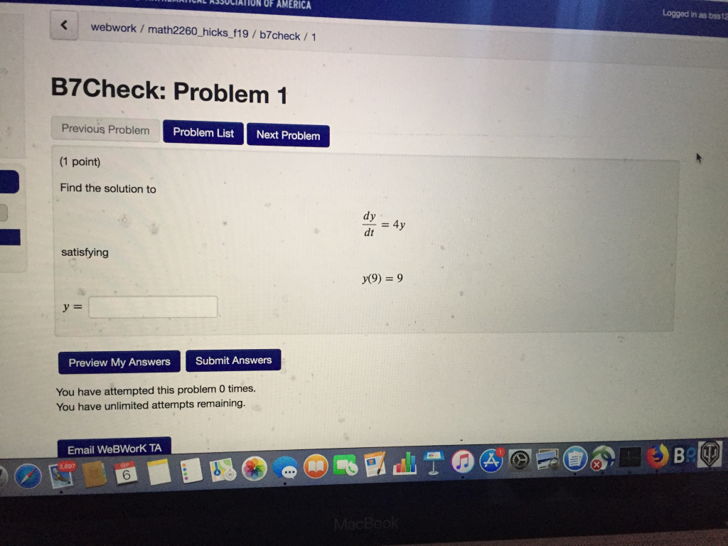 Solved HUN UP AMERICA webwork / math2260_hicks f19/b7check/1 | Chegg.com