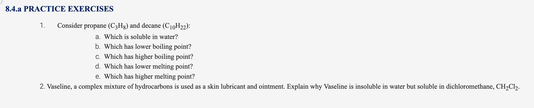 Solved 8.1.a. PRACTICE EXERCISE Draw the structures (a. | Chegg.com