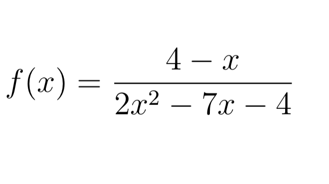 Solved Consider the following rational function: | Chegg.com