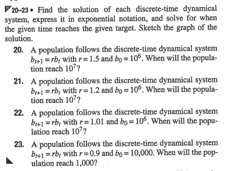 Solved 720-23 = Find the solution of each discrete-time | Chegg.com
