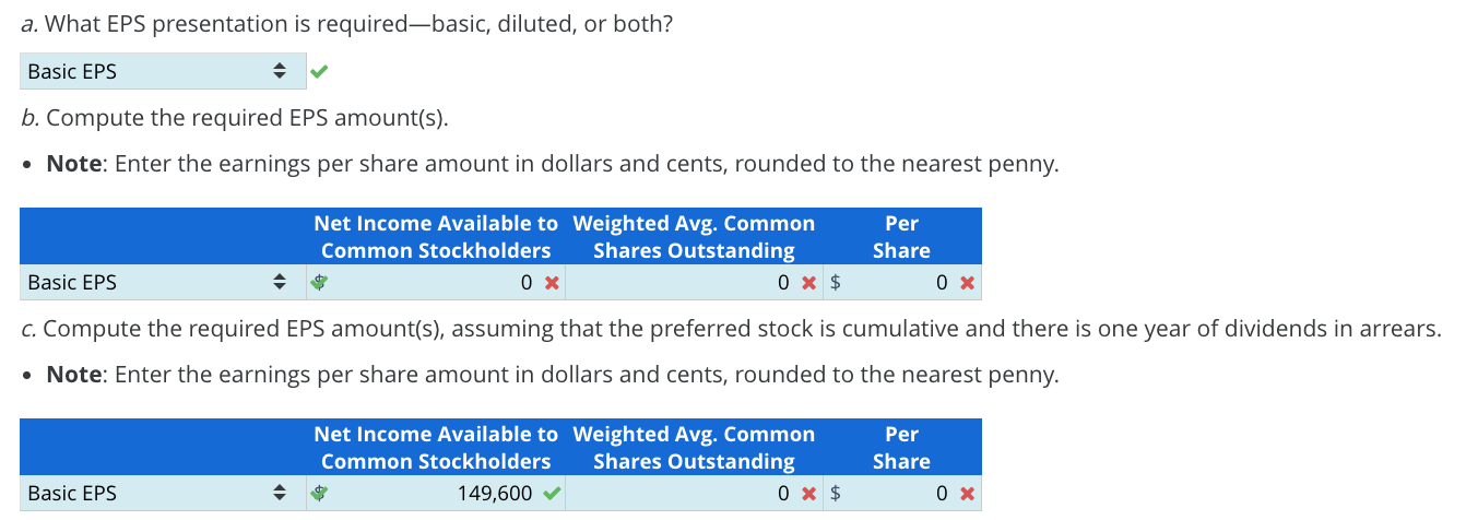 Solved Computing EPS: Simple Capital Structure At the end of | Chegg.com