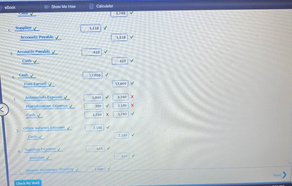 Solved eBook 34 Show Me How She Calculator Journal Entries | Chegg.com