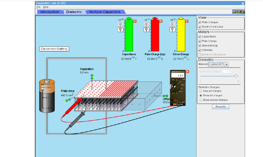 Solved Preparation: •Click on the “Dielectric” tab at the | Chegg.com