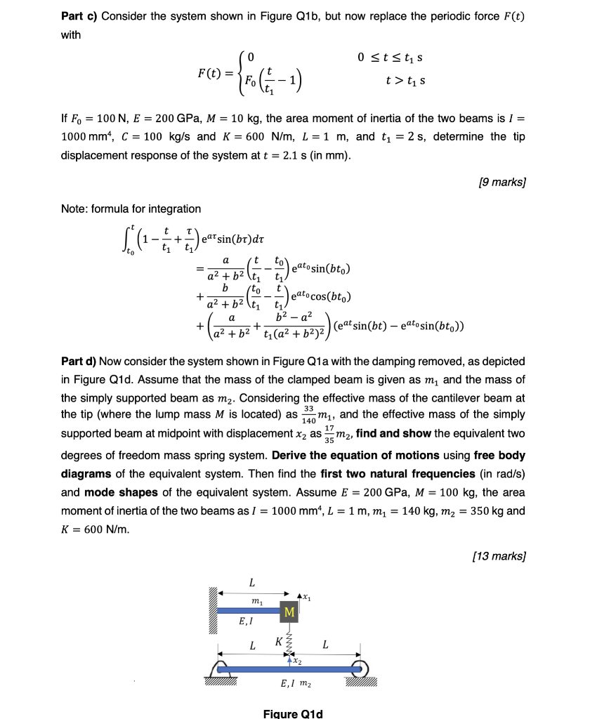 Solved Part A Consider The System Shown In Figure Q1a