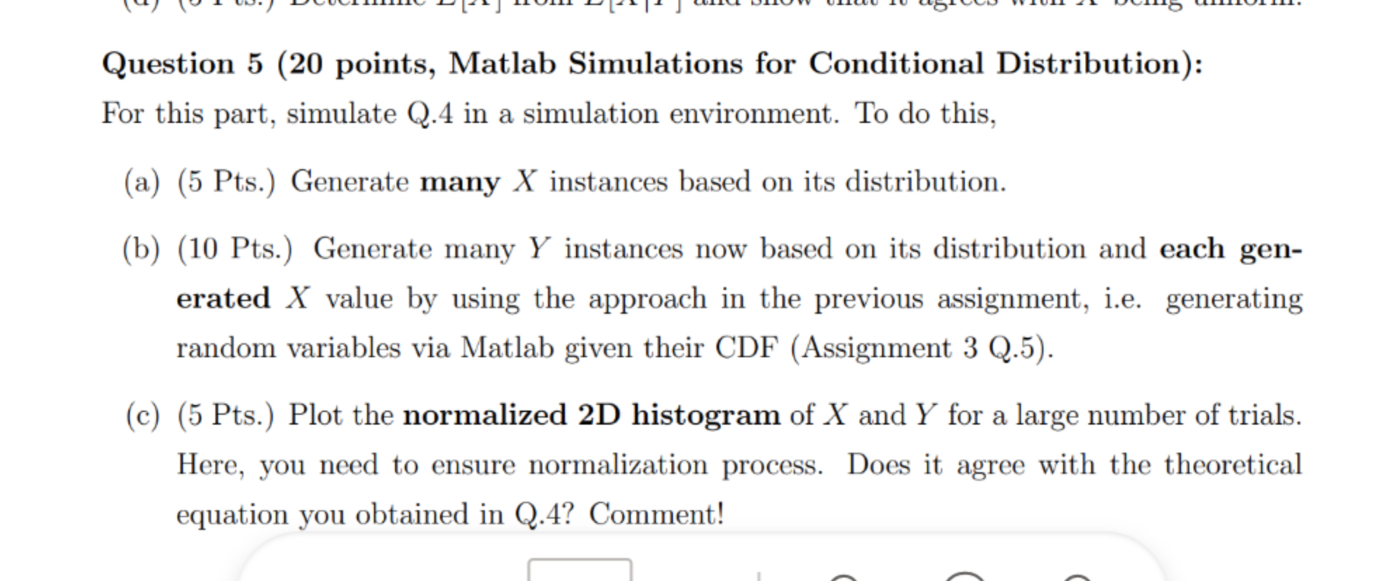 Solved Question 5 (20 ﻿points, Matlab Simulations for | Chegg.com