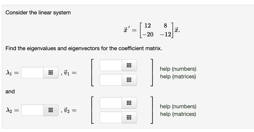 Solved Consider the linear | Chegg.com