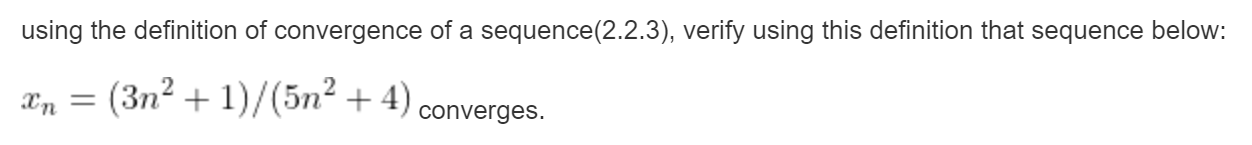 Solved using the definition of convergence of a | Chegg.com