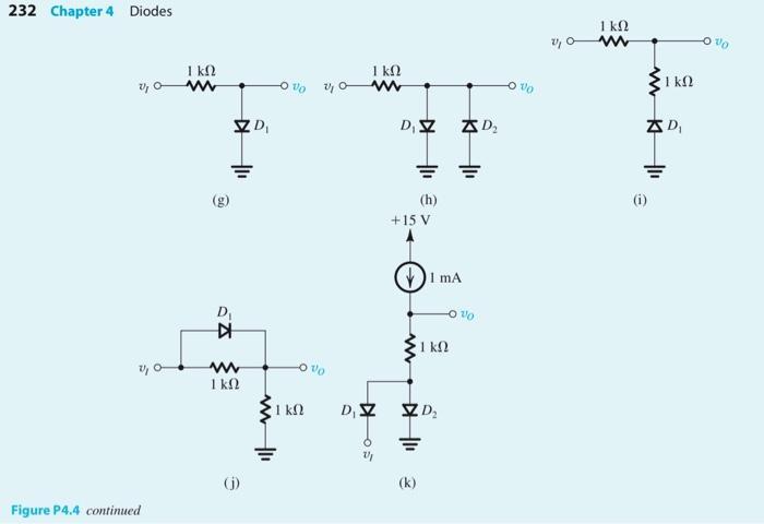Solved In each of the ideal-diode circuits shown in Fig. | Chegg.com