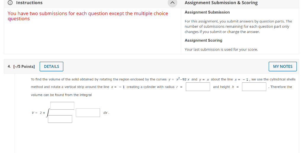 Solved © Instructions Assignment Submission & Scoring | Chegg.com