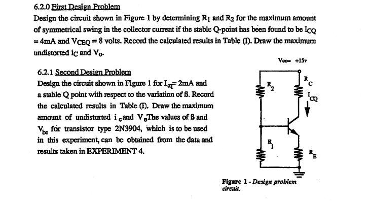 Solved 6.2.0 First Design Problem Design the circuit shown | Chegg.com