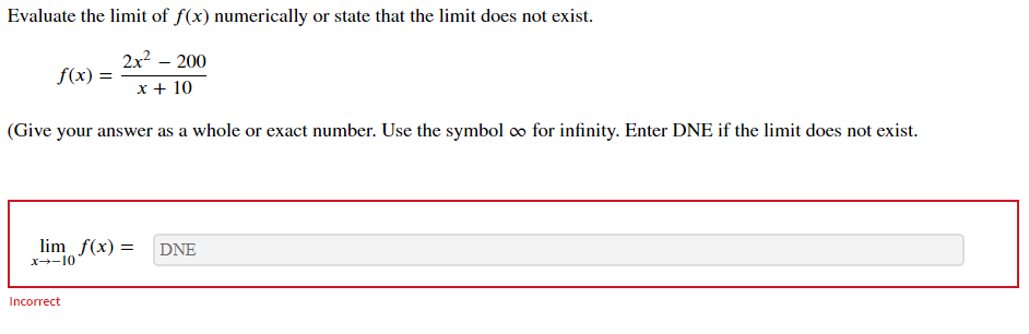 Solved Evaluate the limit of f(x) ﻿numerically or state that | Chegg.com