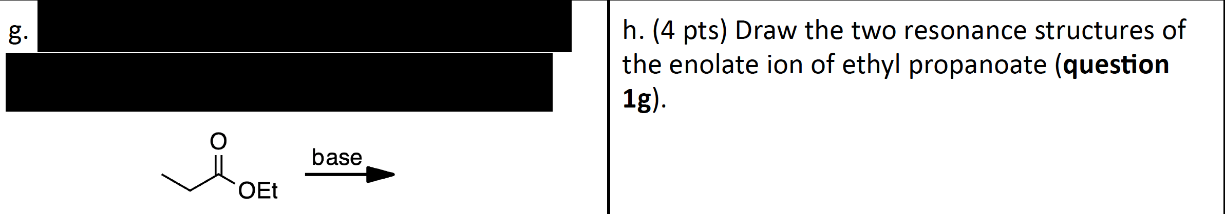 Solved Please help me out with Part H. The structure on the | Chegg.com