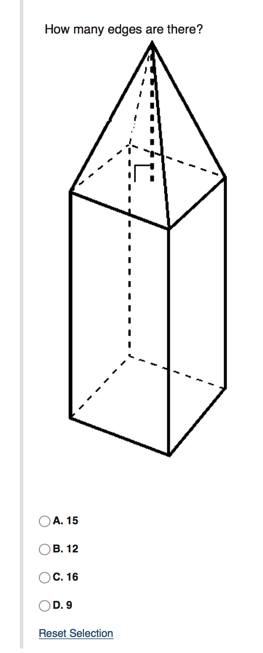 Solved How many edges are there? 1 1 O A. 15 B. 12 C. 16 D. | Chegg.com