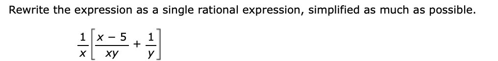 Solved Rewrite the expression as a single rational | Chegg.com
