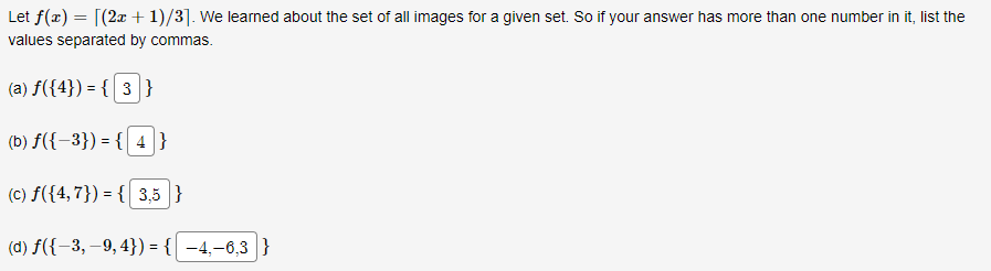 Solved Complete the following table of values of a function | Chegg.com