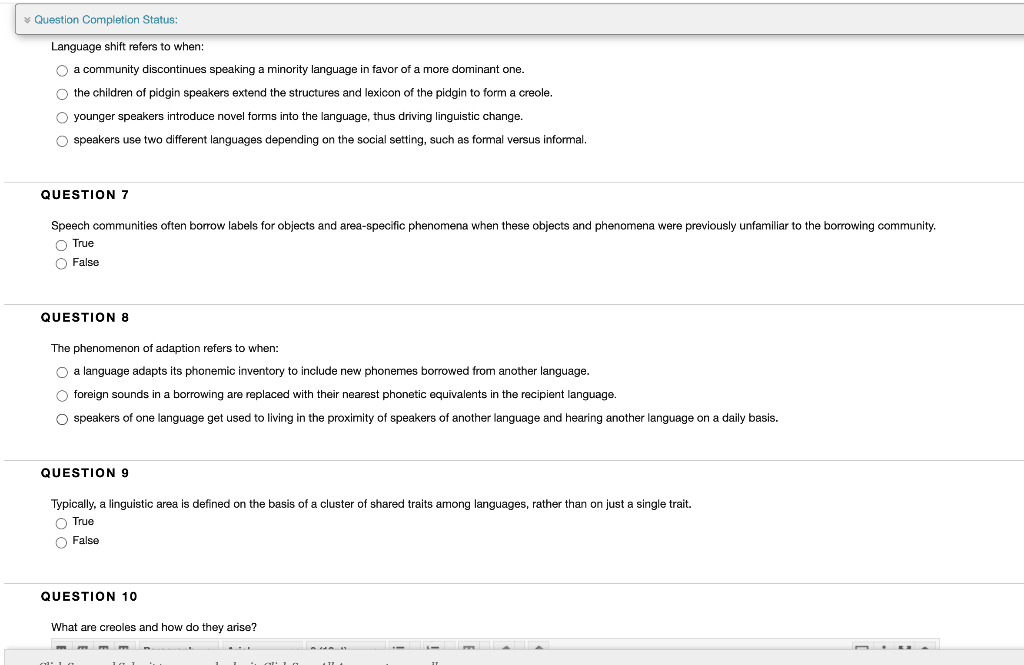 Solved QUESTION 1 A substrate language typically contributes | Chegg.com